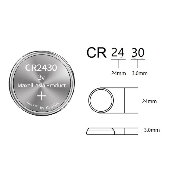 Maxell CR2430 Lithium Cell Button Industrial Battery